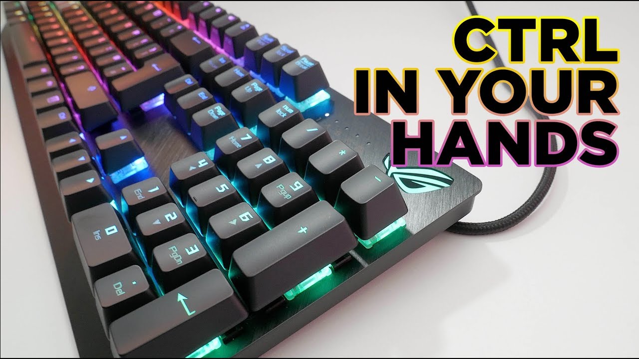 ASUS ROG Strix Scope gaming keyboard - Ctrl in your hands!