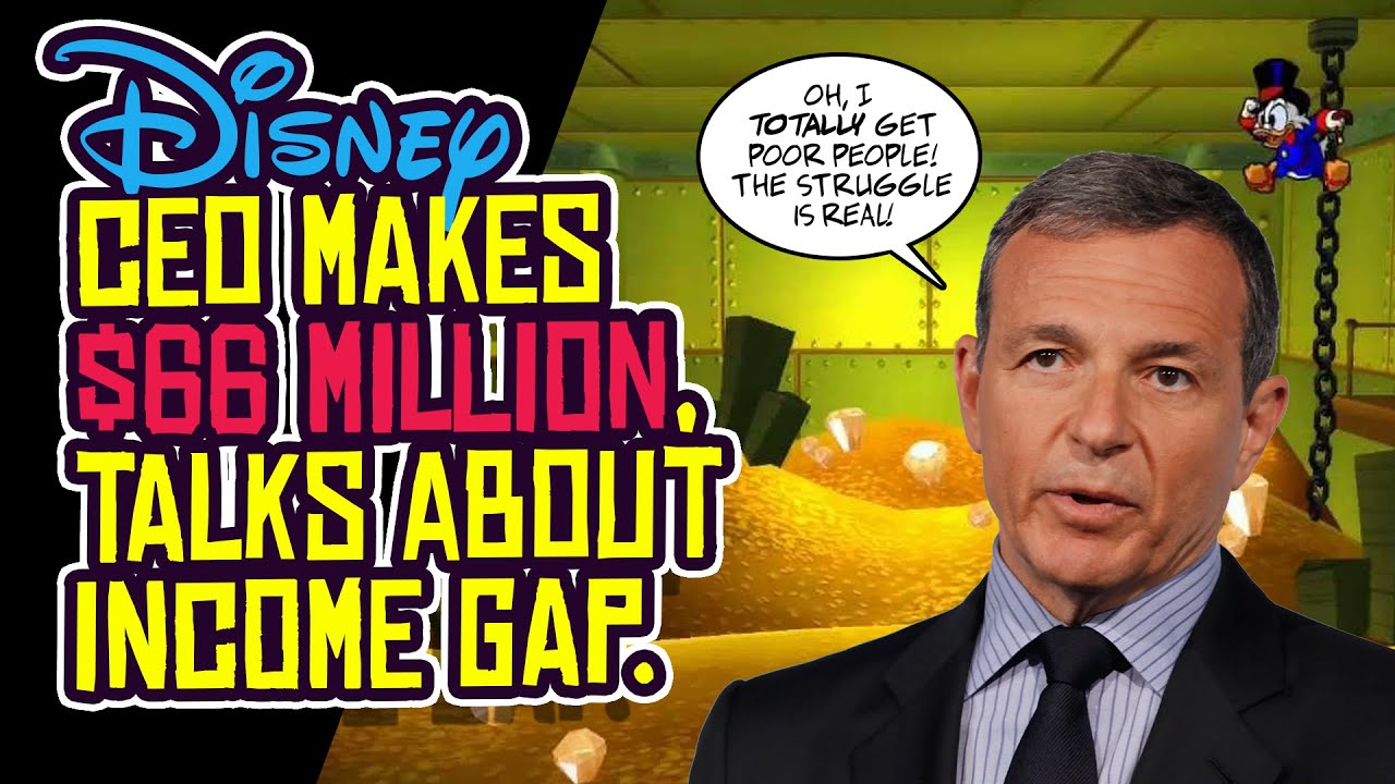 Disney CEO Bob Iger SQUIRMS When Asked About Income Gap!