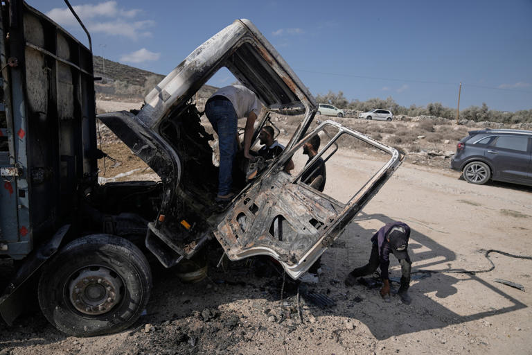 Israel-Gaza live updates: West Bank mosque torched by Israeli settlers