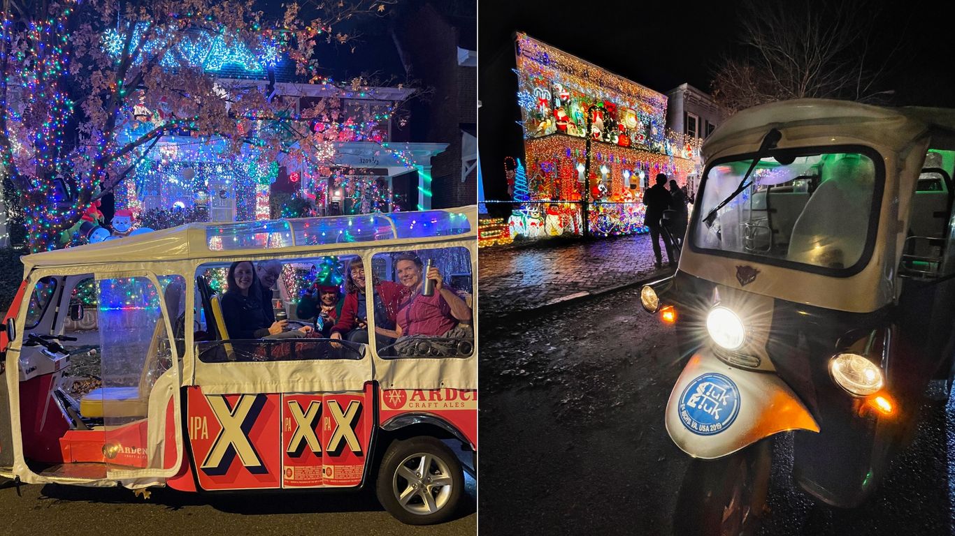 How to get a spot on RVA TukTuk's Tacky Light tour