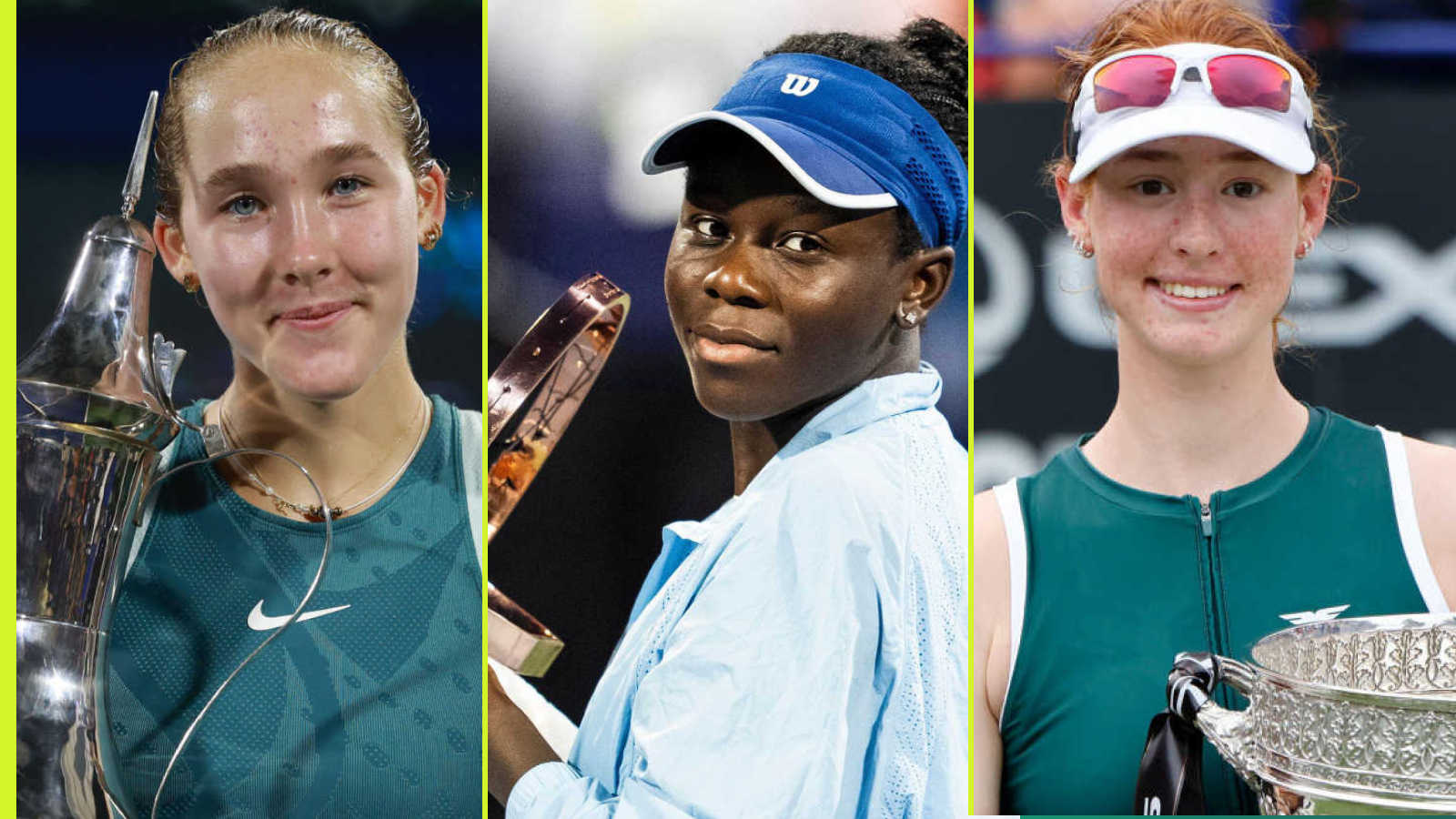 Who are the 8 youngest players in top 100 of WTA Rankings? Andreeva ...