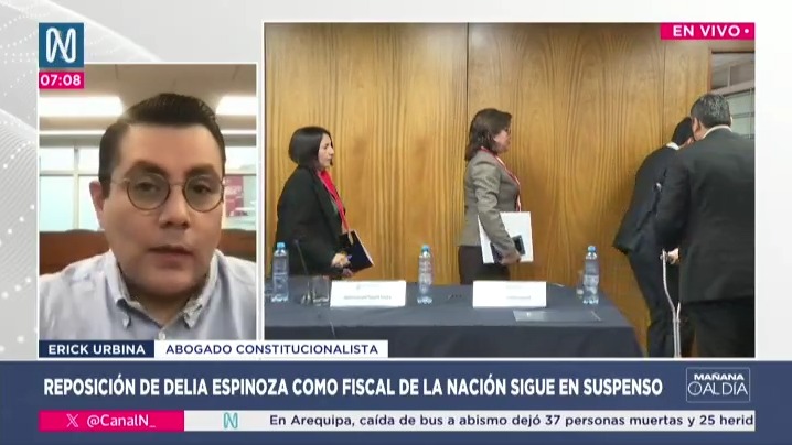 Erick Urbina: JNJ no ordena reposición y Fiscalía no puede aceptar a Delia Espinoza