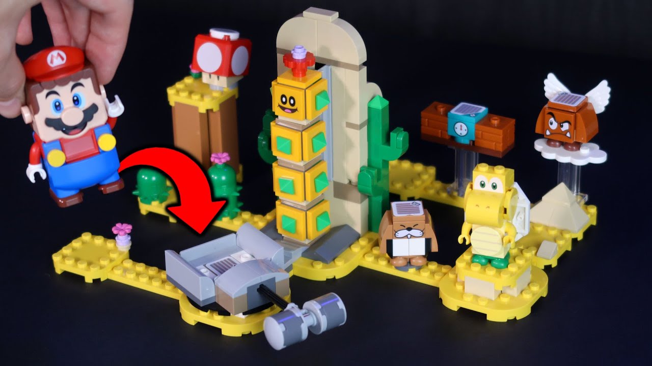 Mario se va al desierto en Lego Super Mario 🌵 (Encuentra un Pokey ...