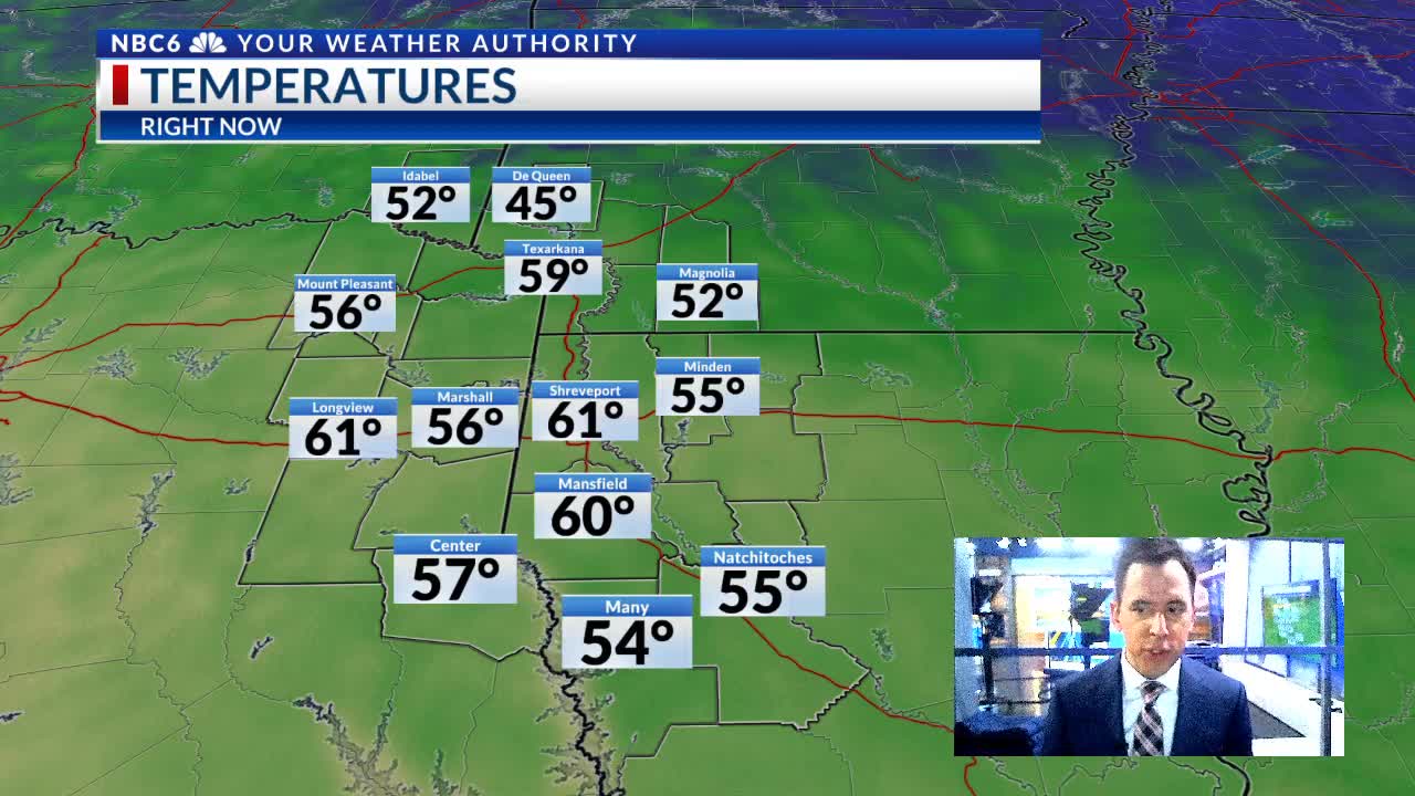 Warm weather through the weekend, rainy days next week