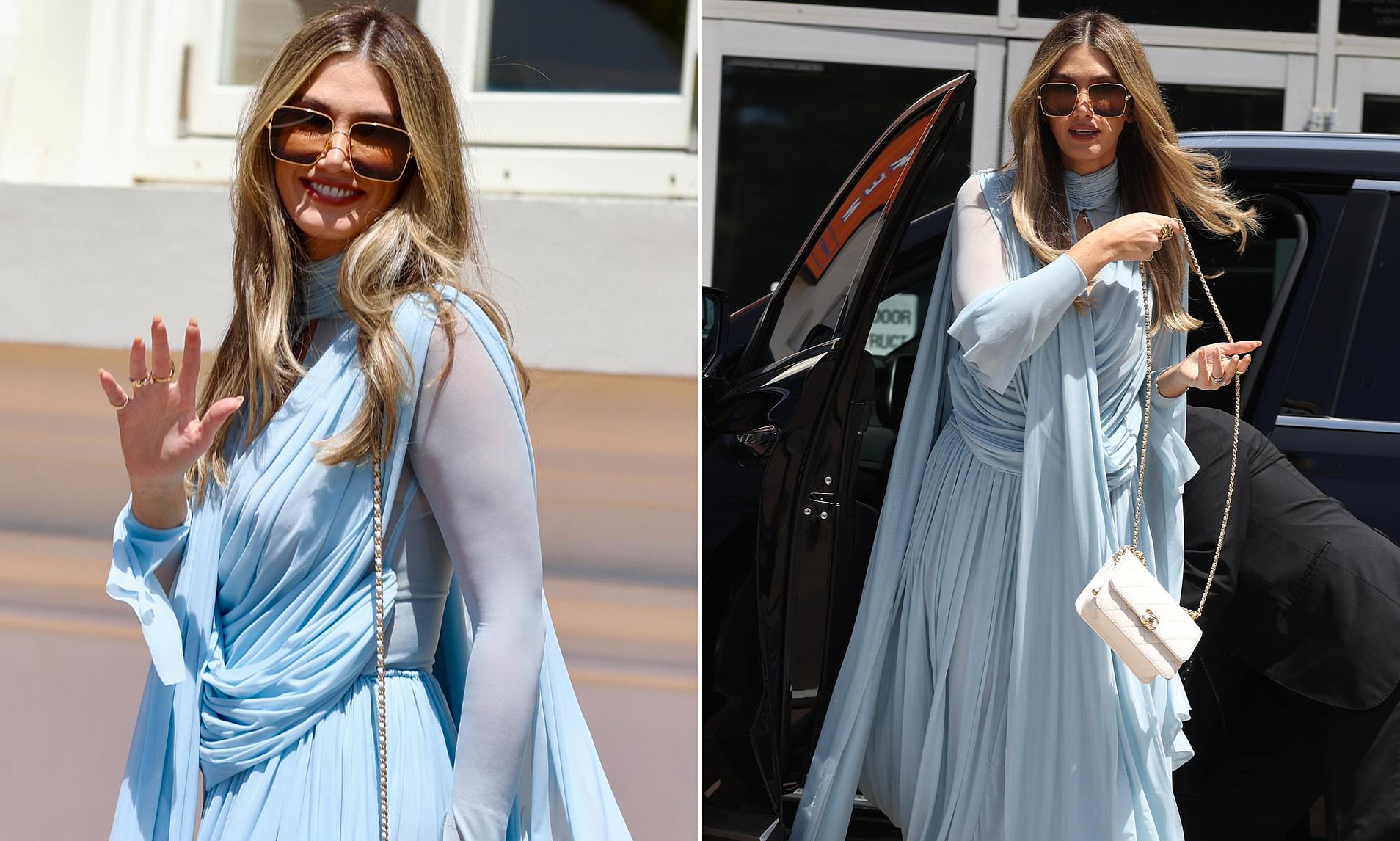 Delta Goodrem makes a grand arrival at Sydney hotspot as she steps out ...