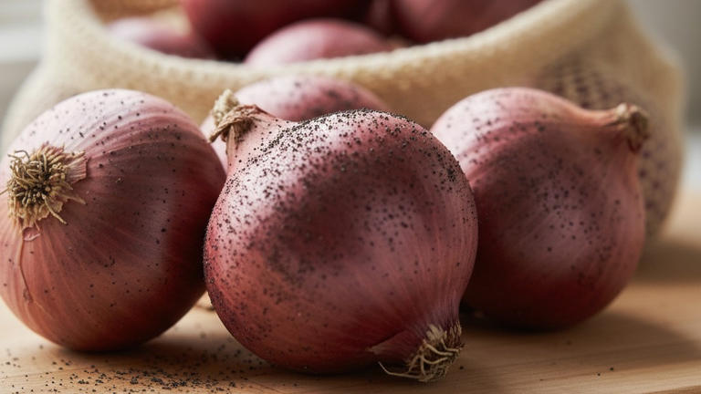 Black dust on onions: Fungus, dirt, or something else? Here's the truth