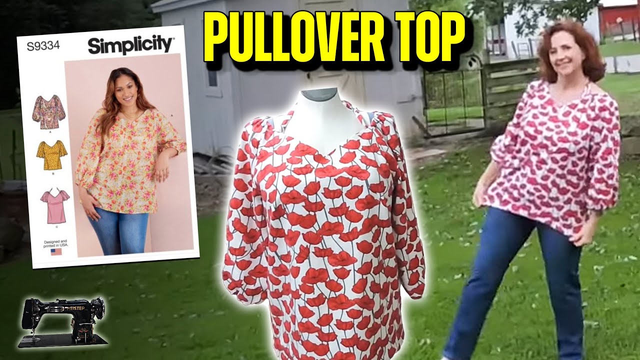 Sewing the Simplicity 9334 Pullover – Step-by-Step Trim & Pattern Review