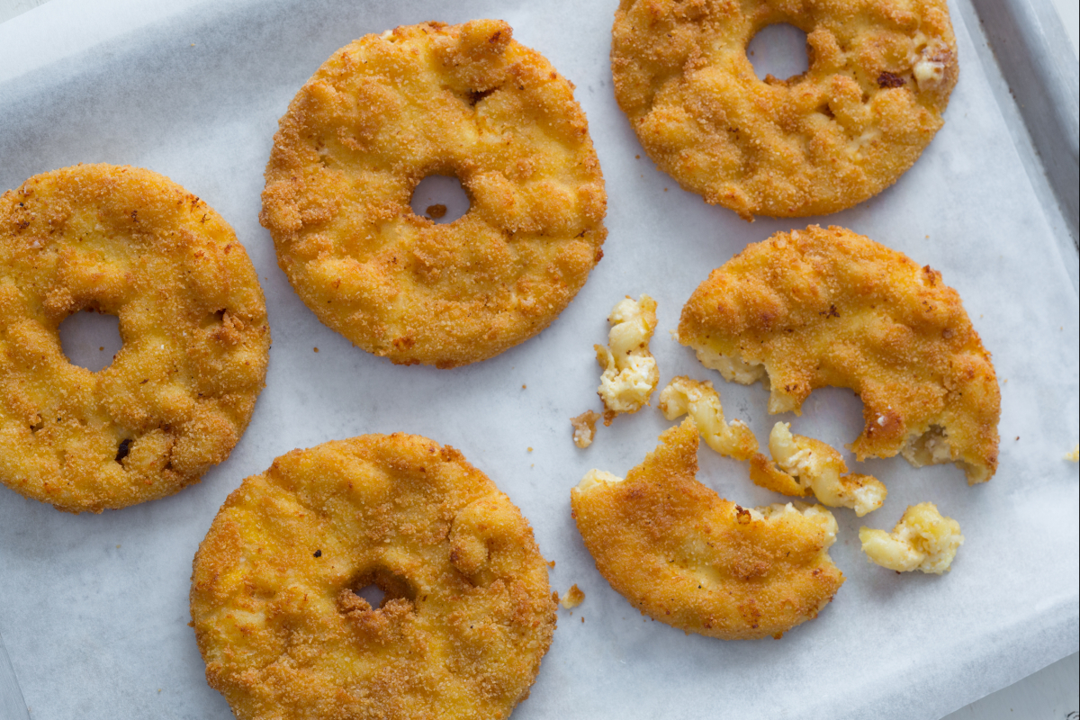 Mac and cheese donuts