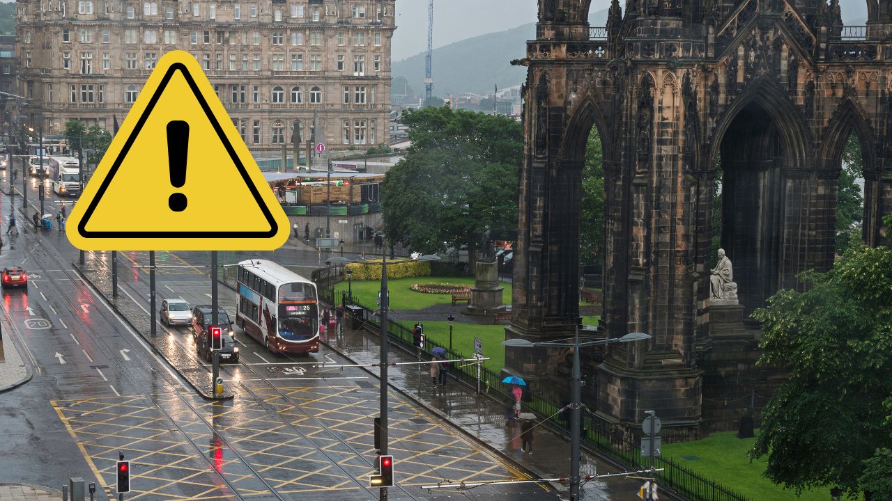 Edinburgh weather warning and flood alert in force as heavy and ...