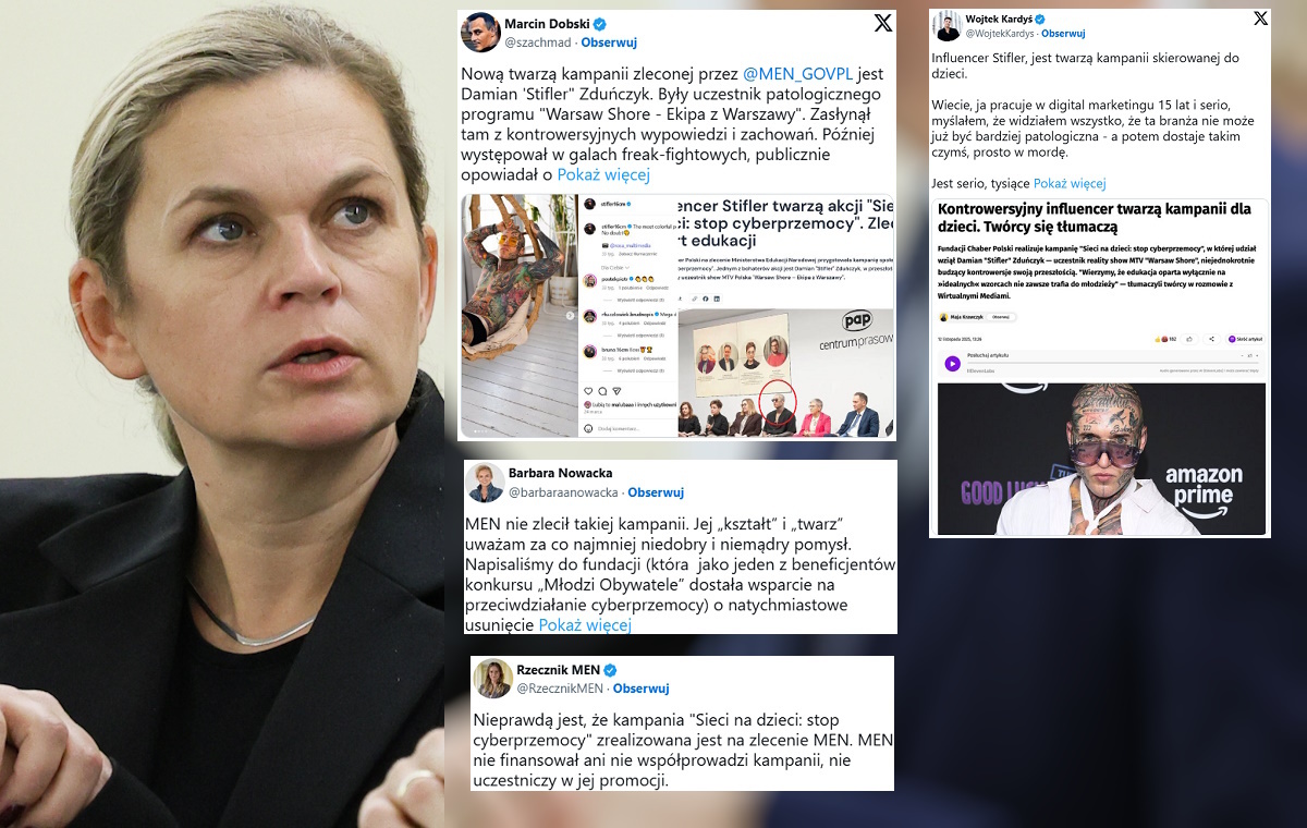 "Stifler" twarzą kampanii dot. cyberprzemocy. MEN umywa ręce