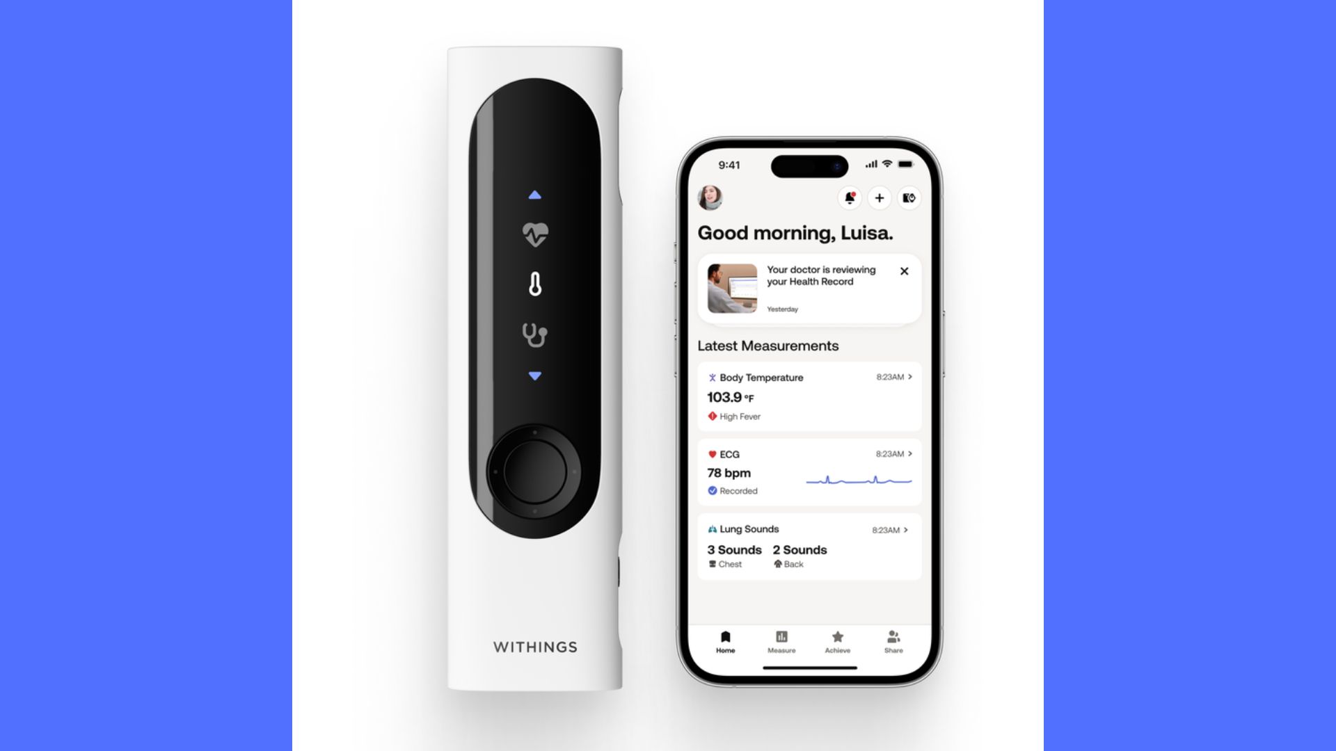 Withings has received FDA clearance for medical 'multiscope' BeamO