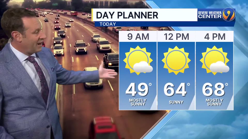 Thursday morning's forecast with Meteorologist Keith Monday