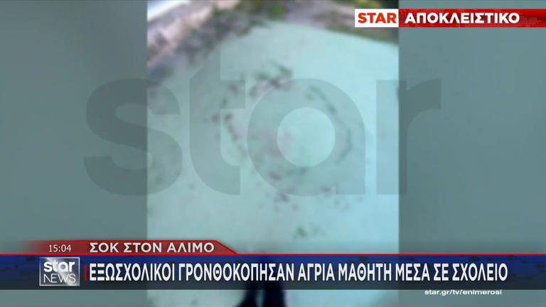 Εξωσχολικοί χτύπησαν σοβαρά μαθητή στον Άλιμο – Άγρια συμπλοκή σε ...