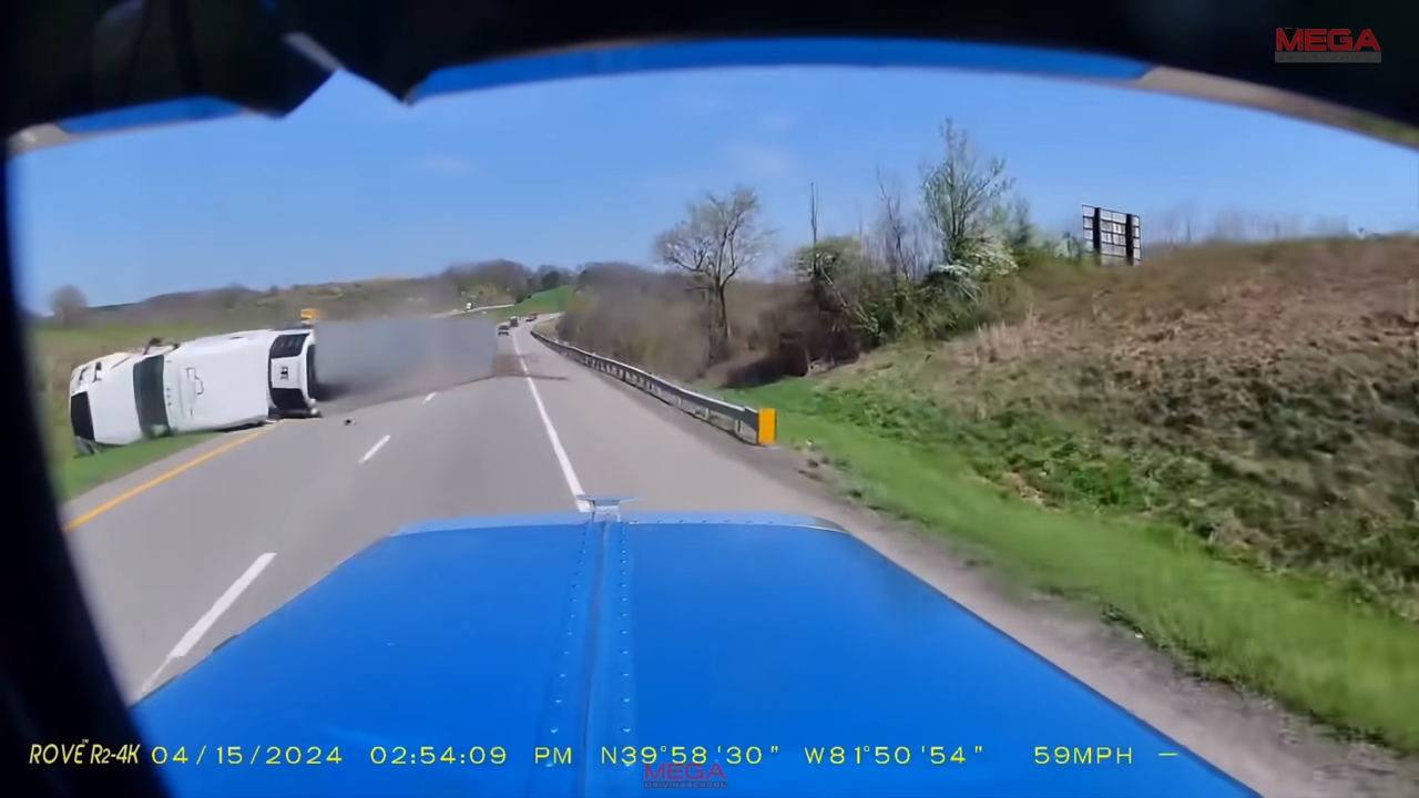 Tragic Accident Massive Truck Loses Control