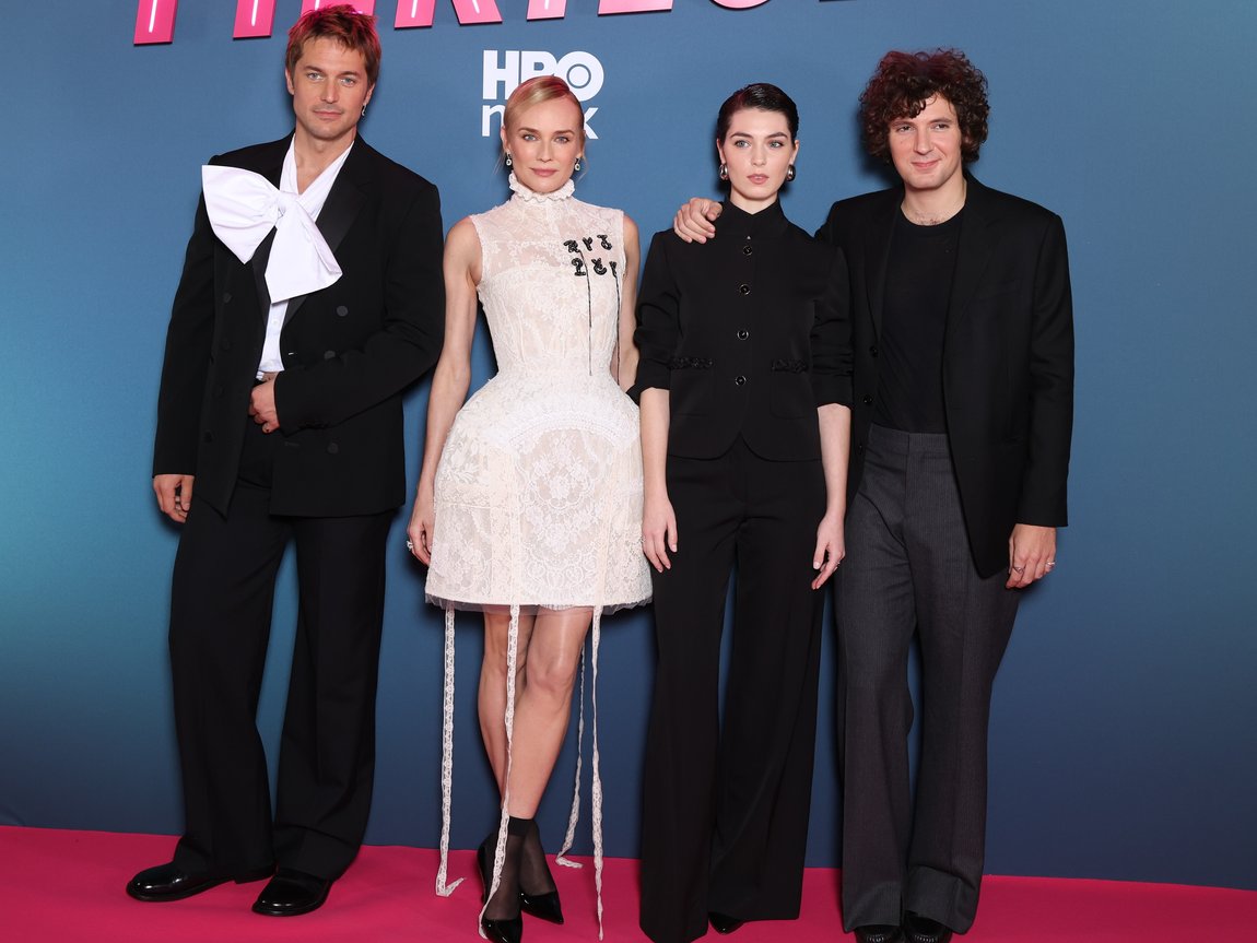 Diane Kruger appears in Paris in white mini dress