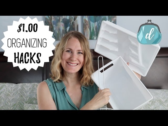 Easy Dollar Tree organizing hacks | Bathroom & kitchen