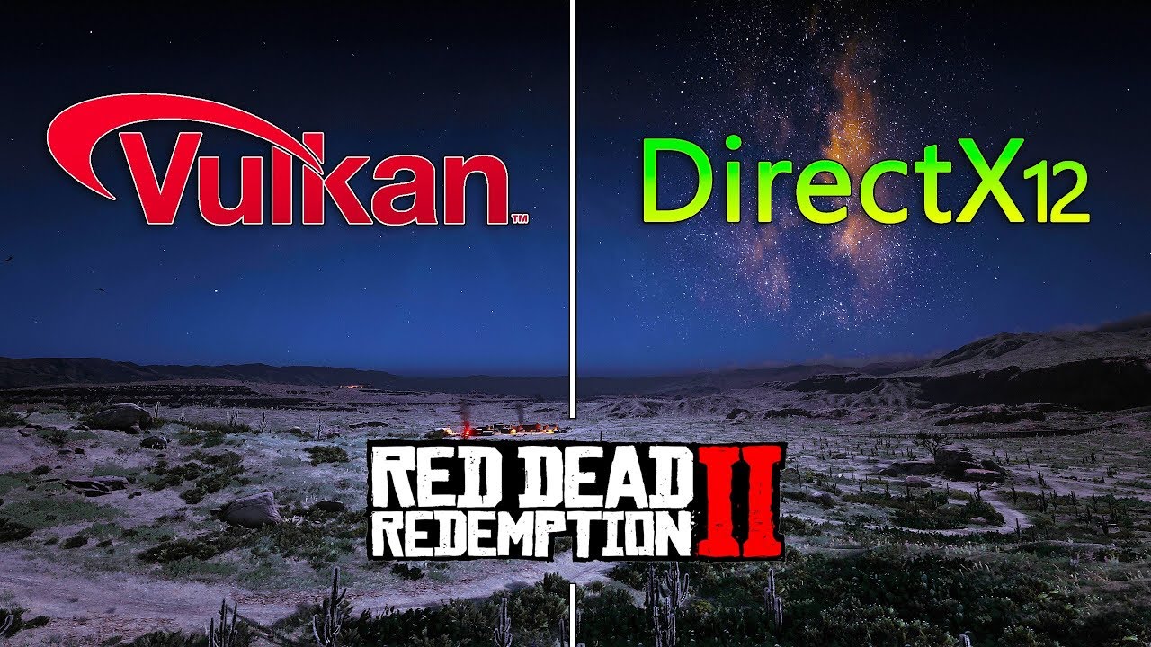 Red Dead Redemption 2: DirectX 12 vs Vulkan (RTX 2080)
