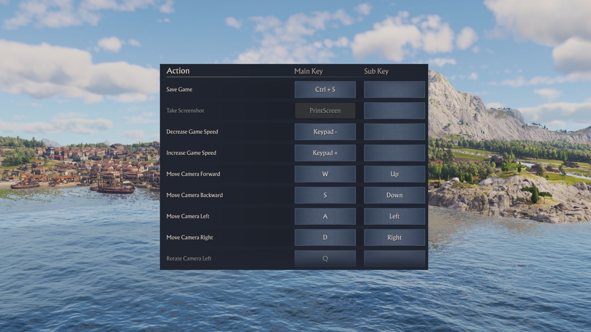 Most Important Hotkeys in Anno 117 Pax Romana