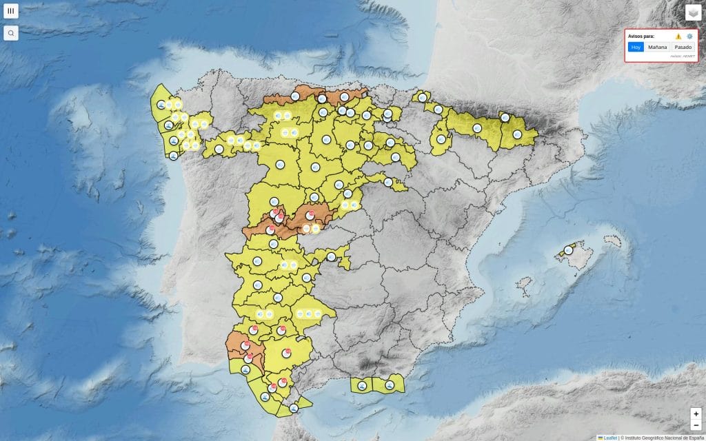 España, bajo avisos por la borrasca Claudia: rachas violentas, lluvia ...