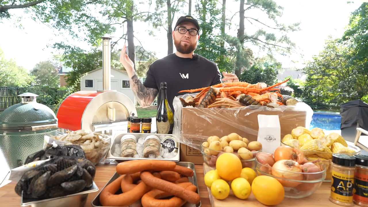 Biggest seafood boil ever: King crab & lobster