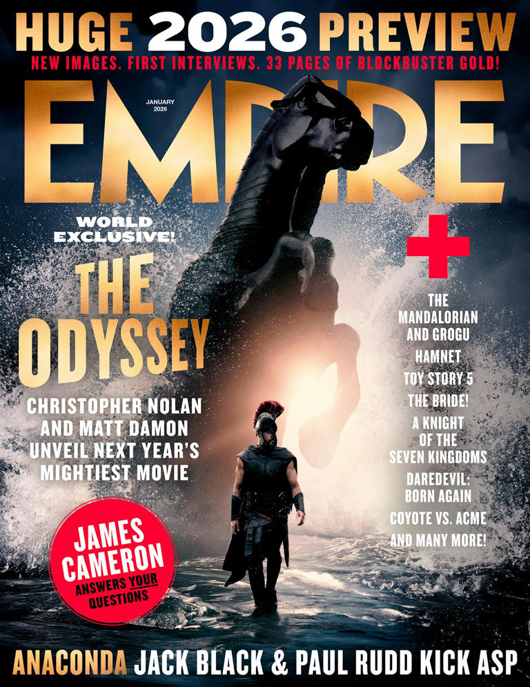 Empire Issue Preview: The Odyssey, 2026 Preview, James Cameron Answers ...