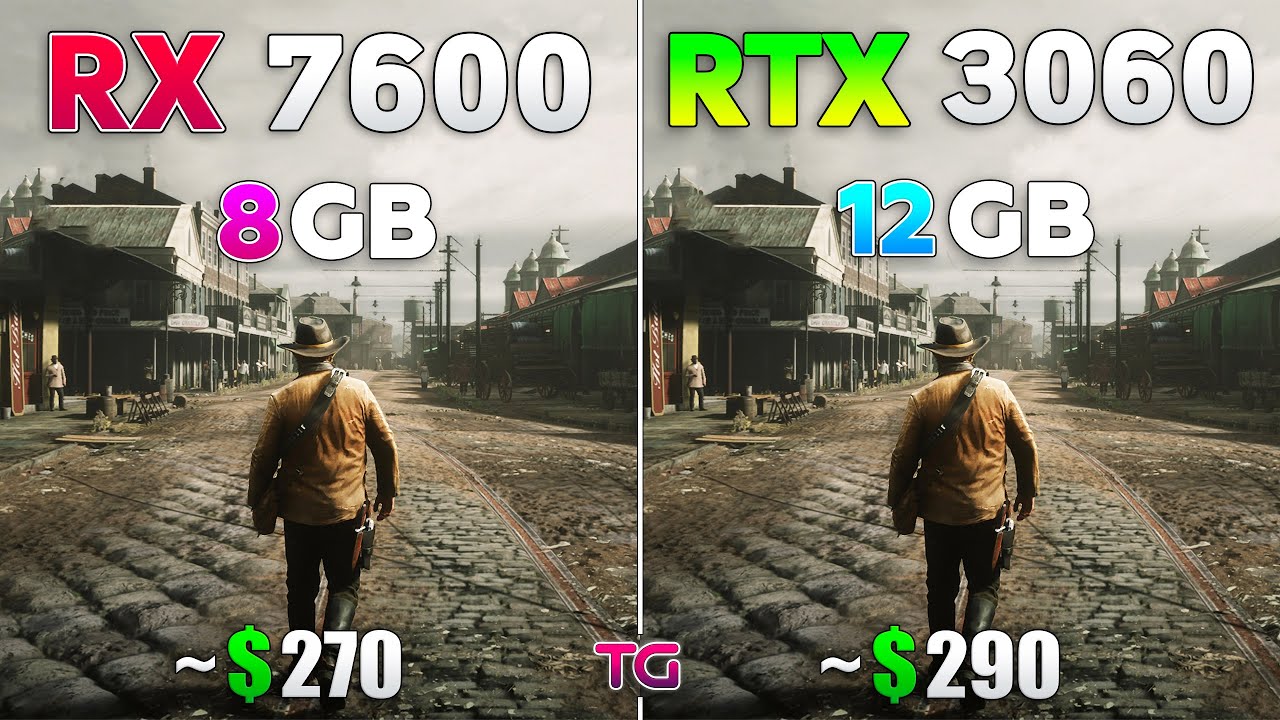 RX 7600 vs RTX 3060 - Test in 10 games
