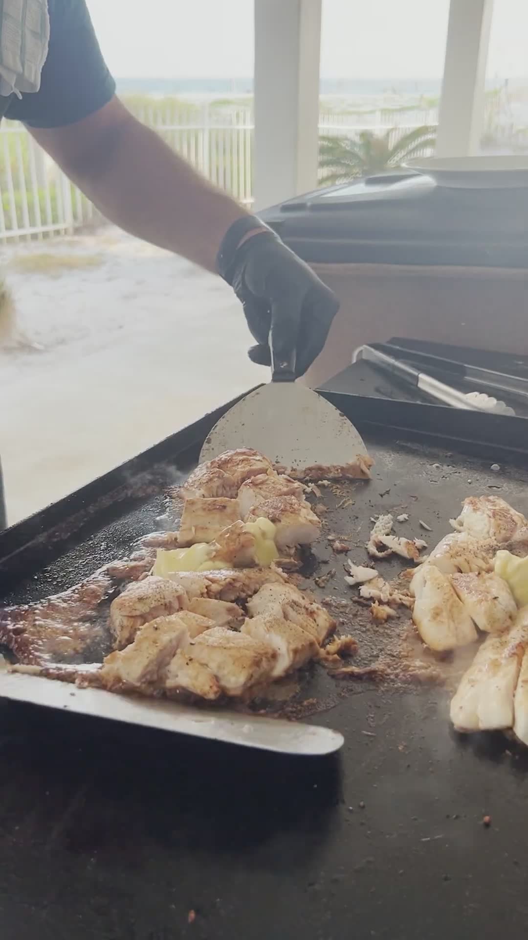 Our favorite beach meal: hibachi teppanyaki