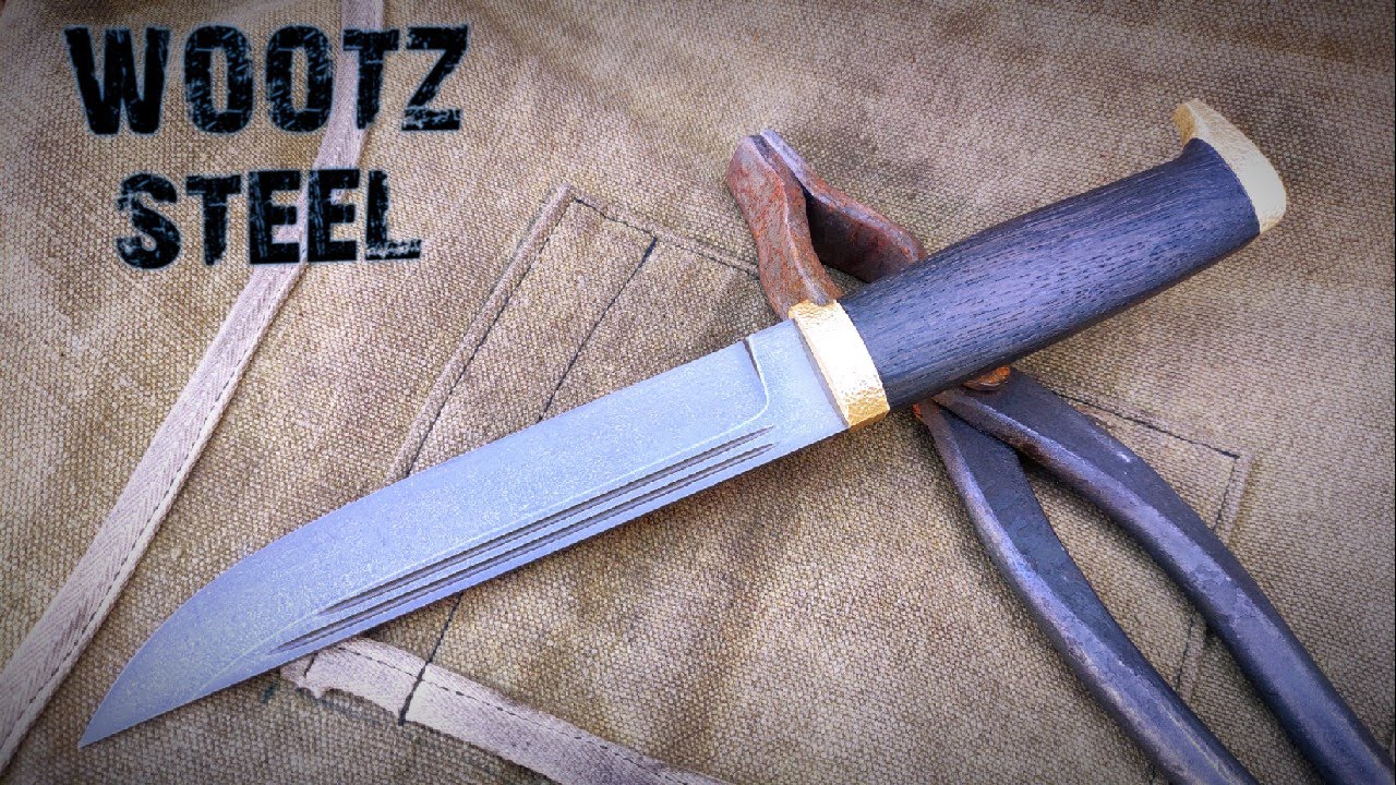 WOOTZ steel from DRILLS to metal. Making a Cossack knife