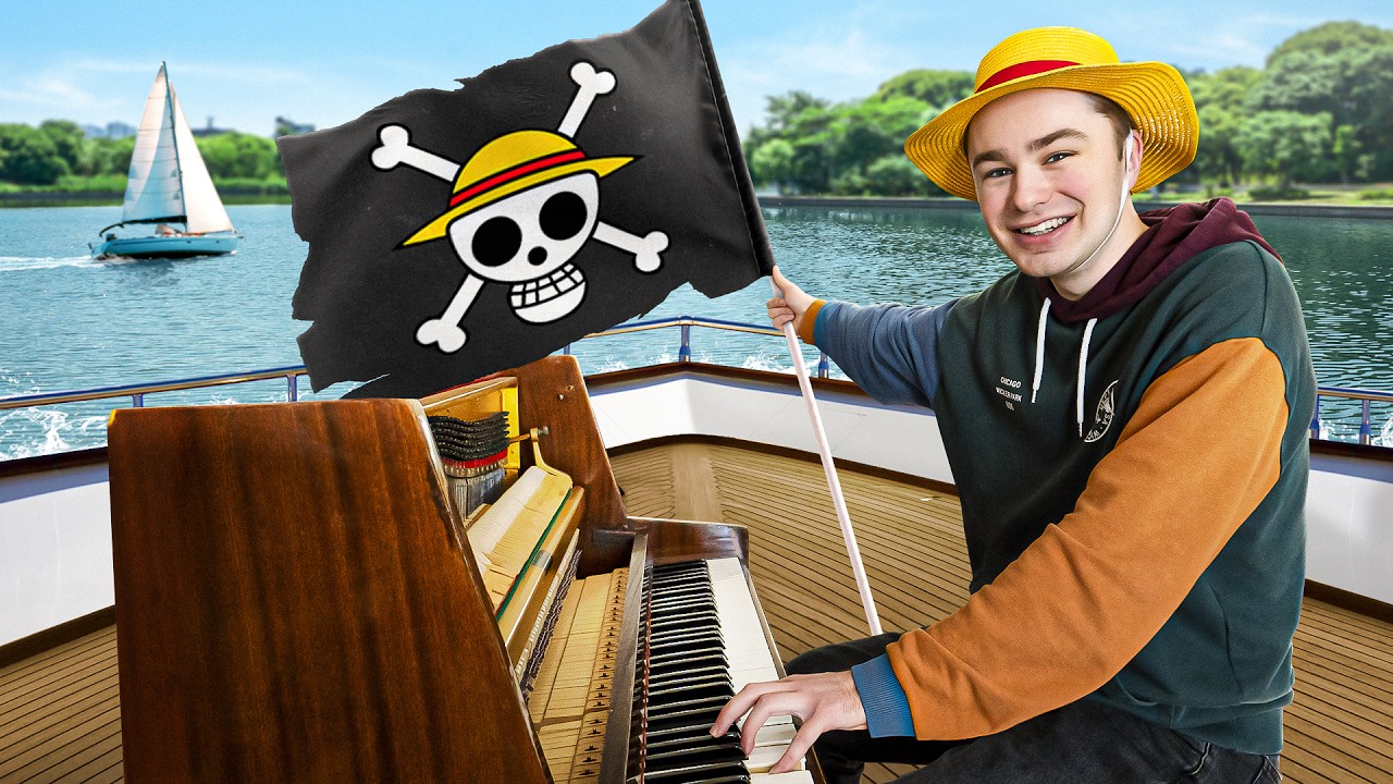 Playing my favorite One Piece song on a boat!
