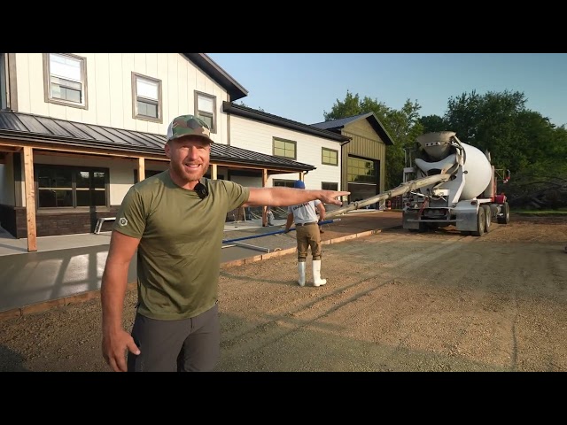 “Pouring a Concrete Driveway at RRHQ 2.0: Step-by-Step Process”