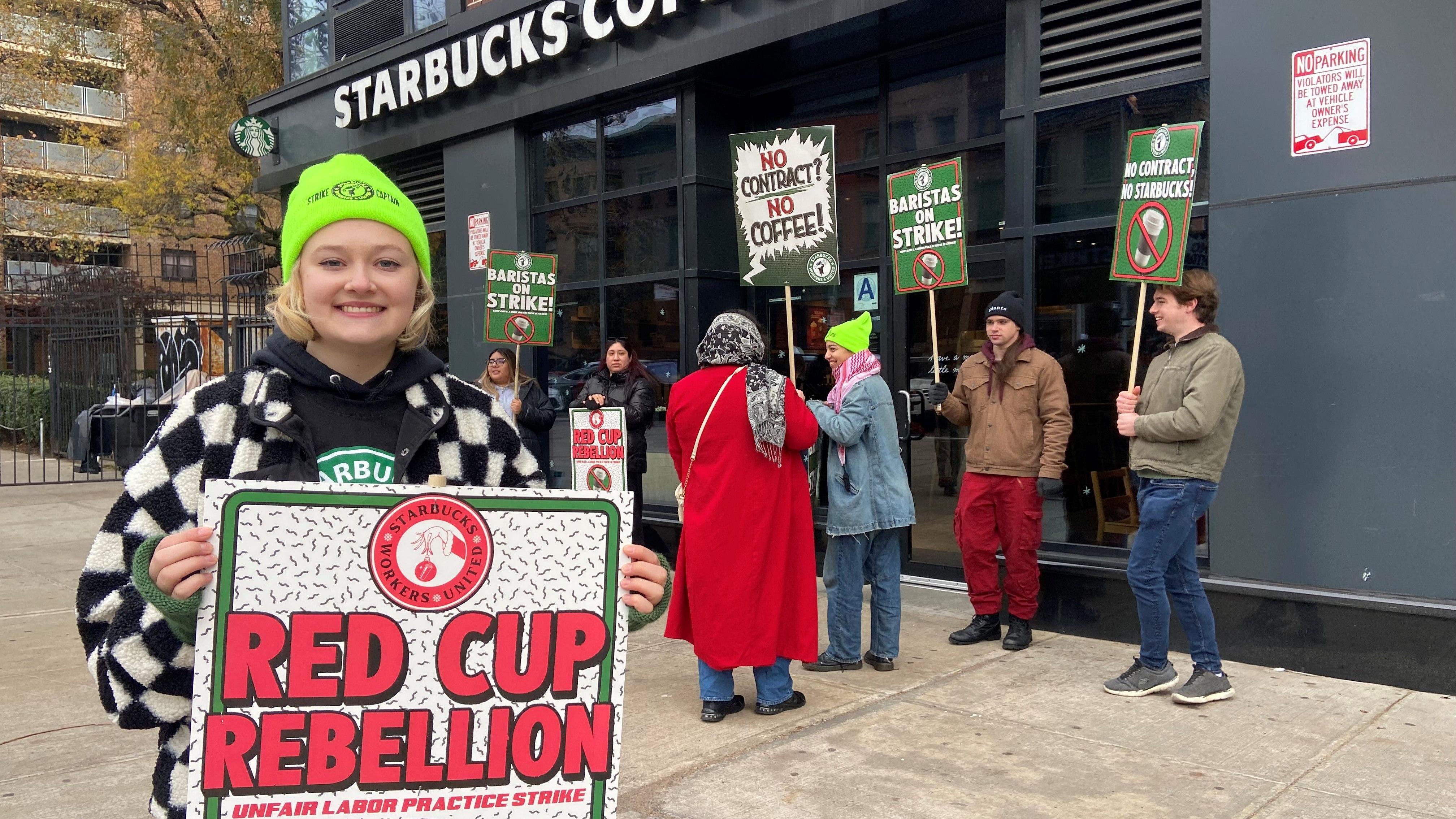 Starbucks union workers go on strike over pay and staffing