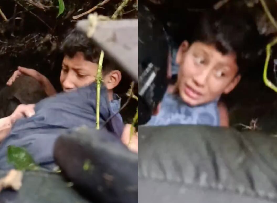 Así fue el momento exacto en que encontraron a Lucas Campaña en el ...