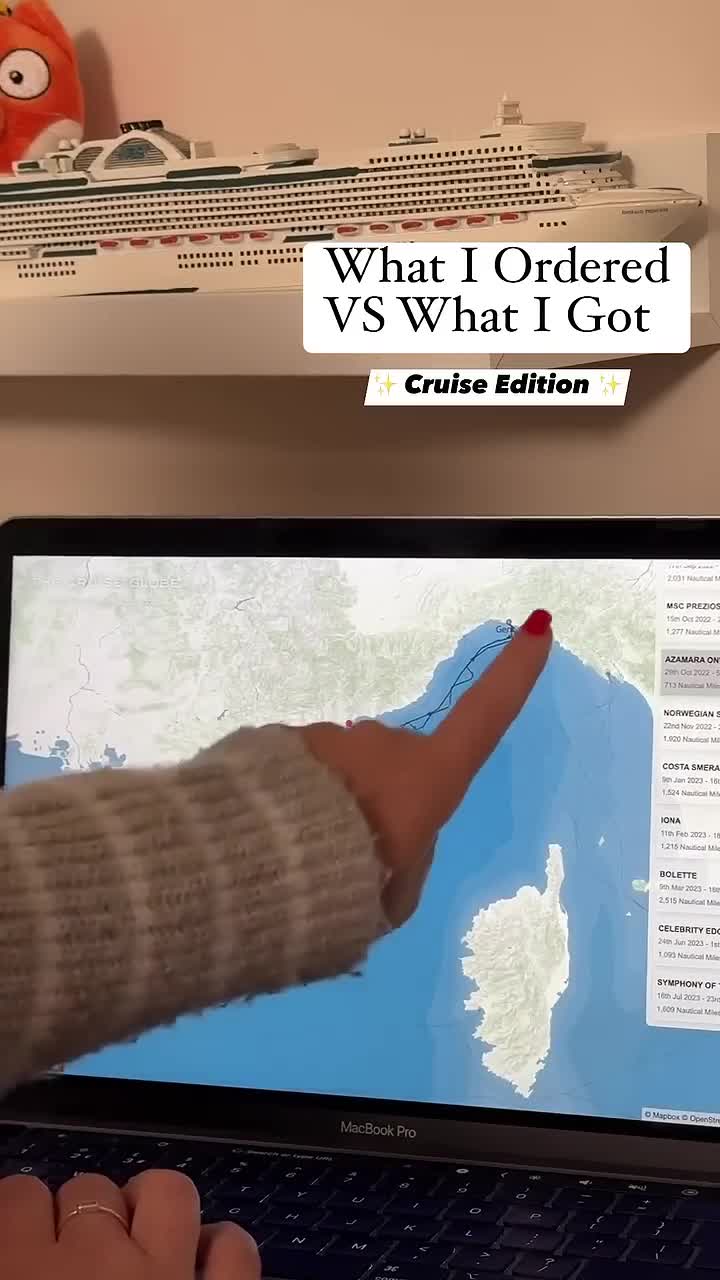 What I ordered vs what I got - cruise edition