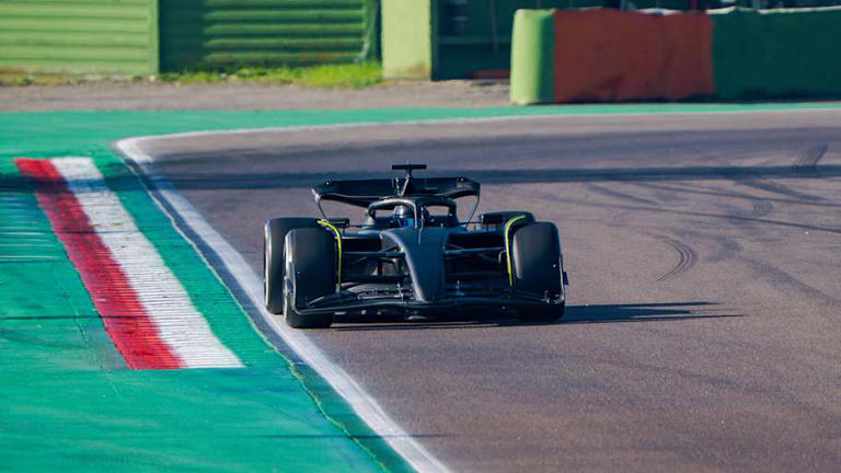 Sergio Perez Hits The Track In Blacked-Out Ferrari For First Cadillac ...