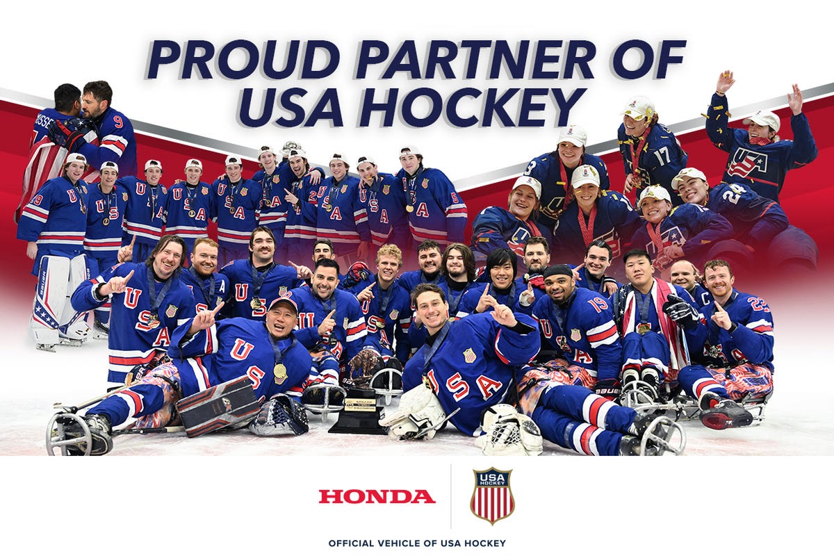 Honda inks new partnership with USA Hockey ahead of 2026 Winter Olympics