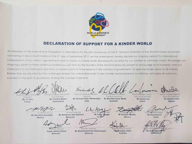 Here's how you can celebrate the 25th anniversary of World Kindness Day