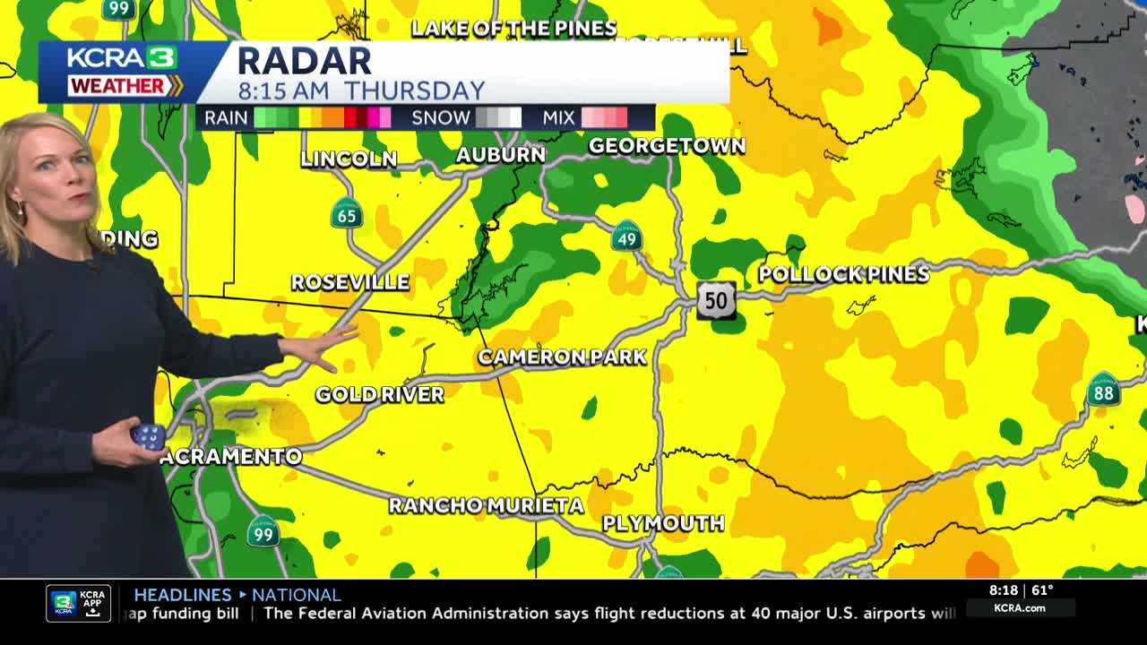 How to track Doppler radar, traffic and rain totals for California storm