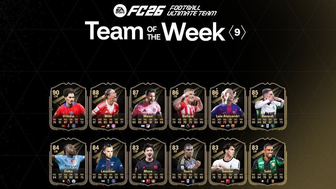 Lionel Messi makes EA FC 26 Team of the Week