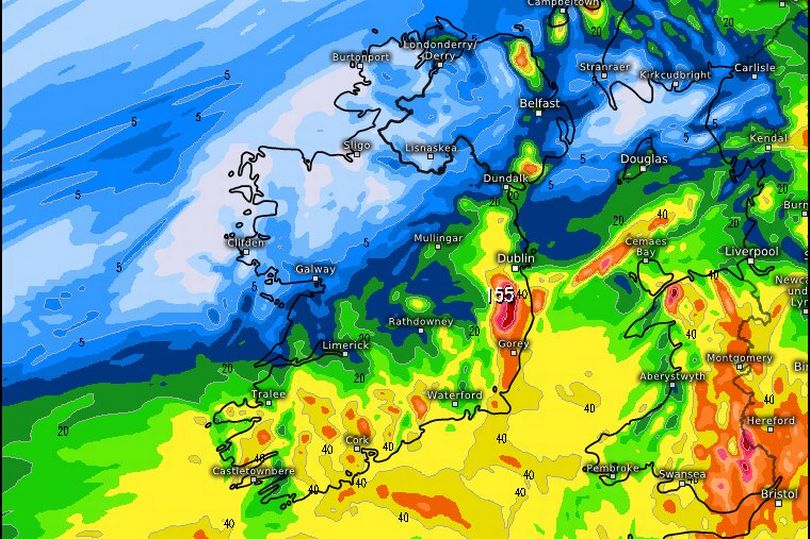 ’Red rain warning likely’ as two counties battered by Storm Claudia