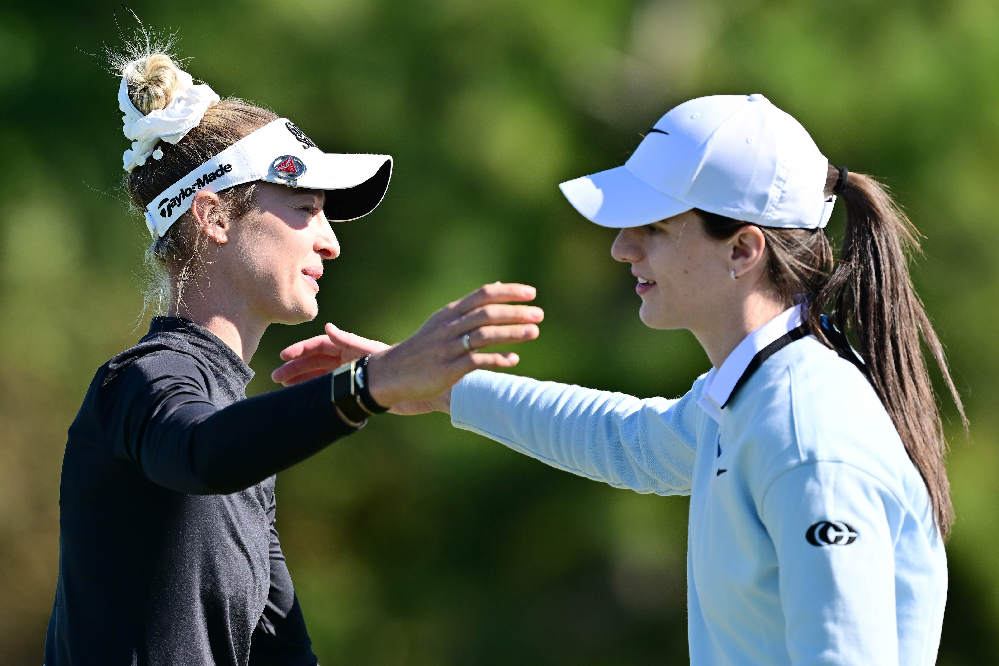 Caitlin Clark surprised with gift from Nelly Korda at major golf event