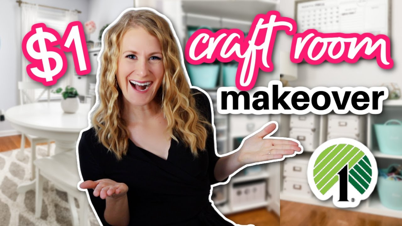 Ultimate Dollar Tree craft room tour! 💙 ️ $1 organizing ideas w ...
