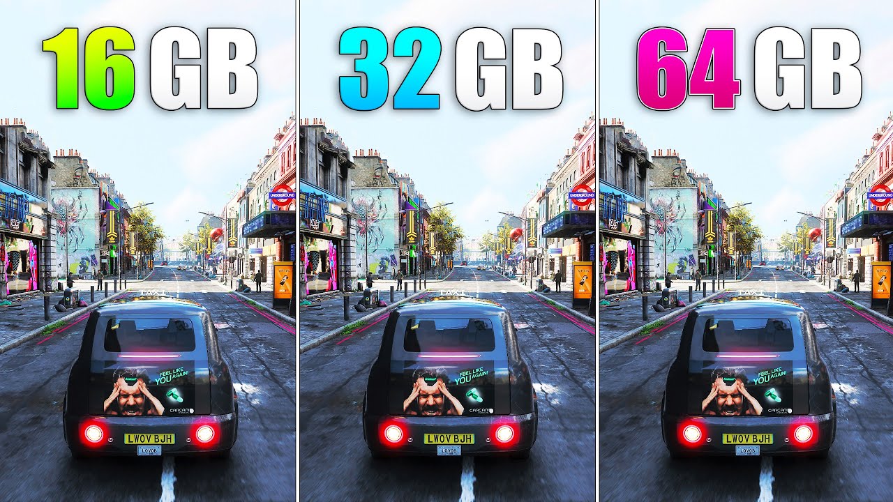 RAM 16GB vs 32GB vs 64GB gaming
