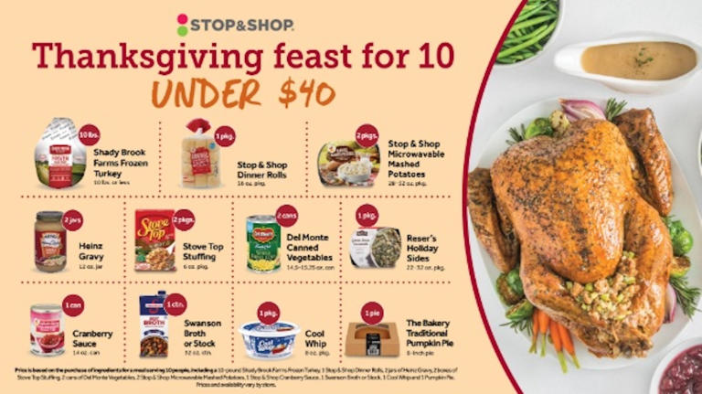 Stop & Shop’s $40 Thanksgiving Dinner Feeds 10, But How Does It Compare ...