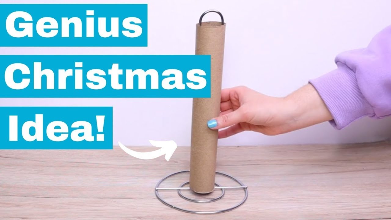 Turn your leftover paper towel holders into this for Christmas!