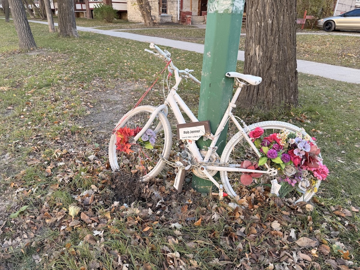 Ghost bike memorial for slain cyclist damaged in crash; advocates renew ...