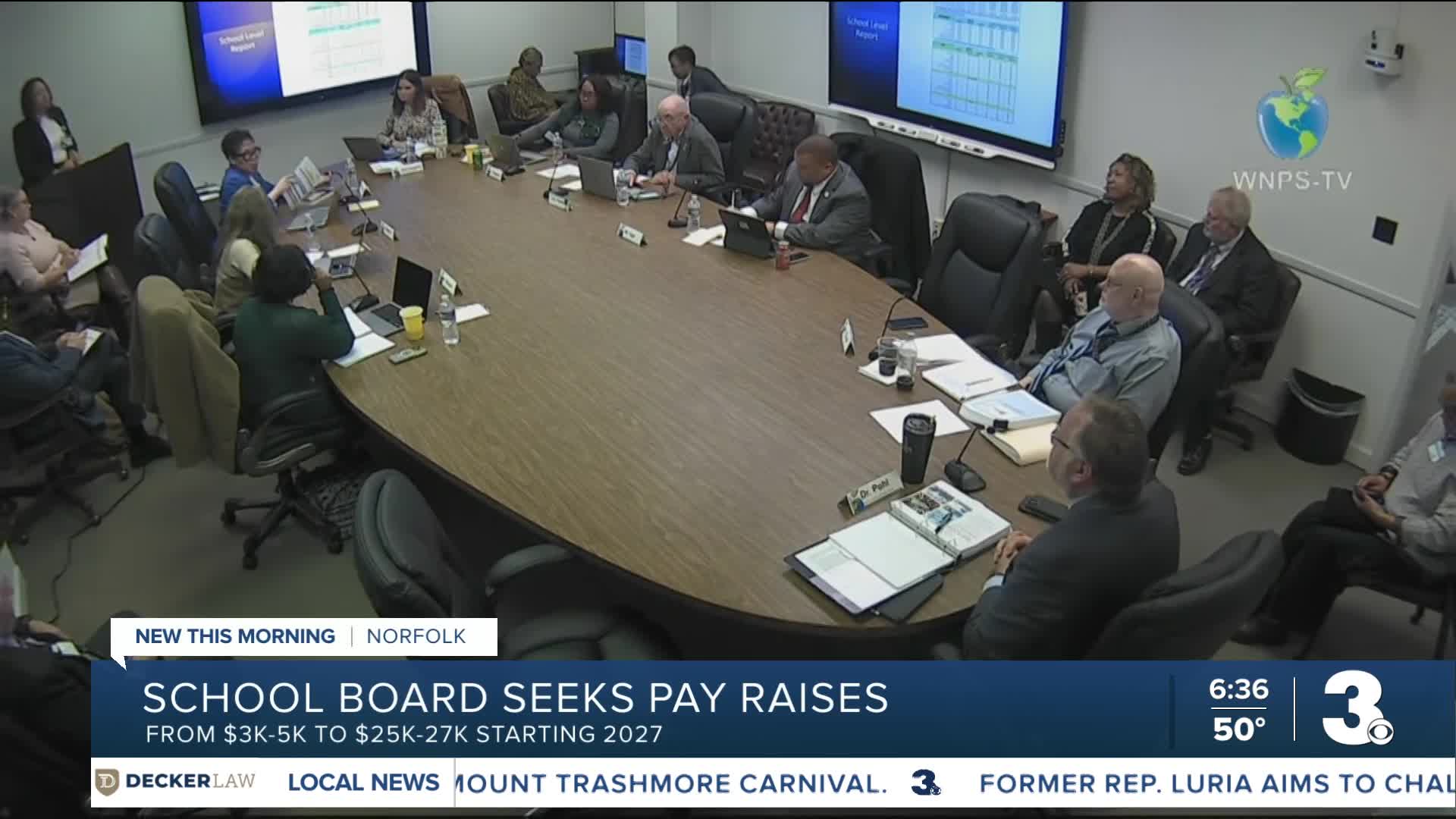 Norfolk School Board considers pay raise proposal