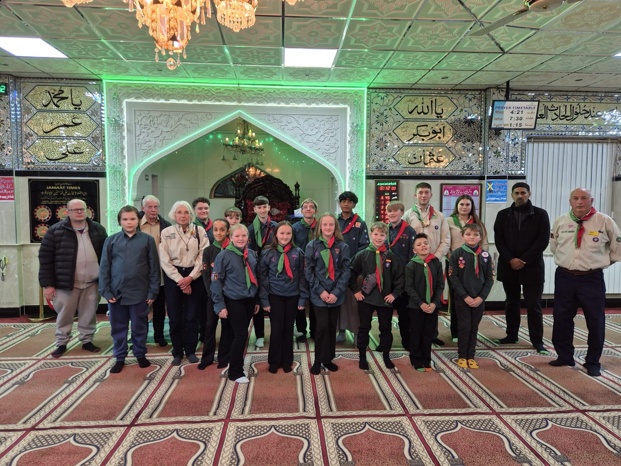 St Andrew's Scouts visit Ghausia Mosque in Burnley as part of ...