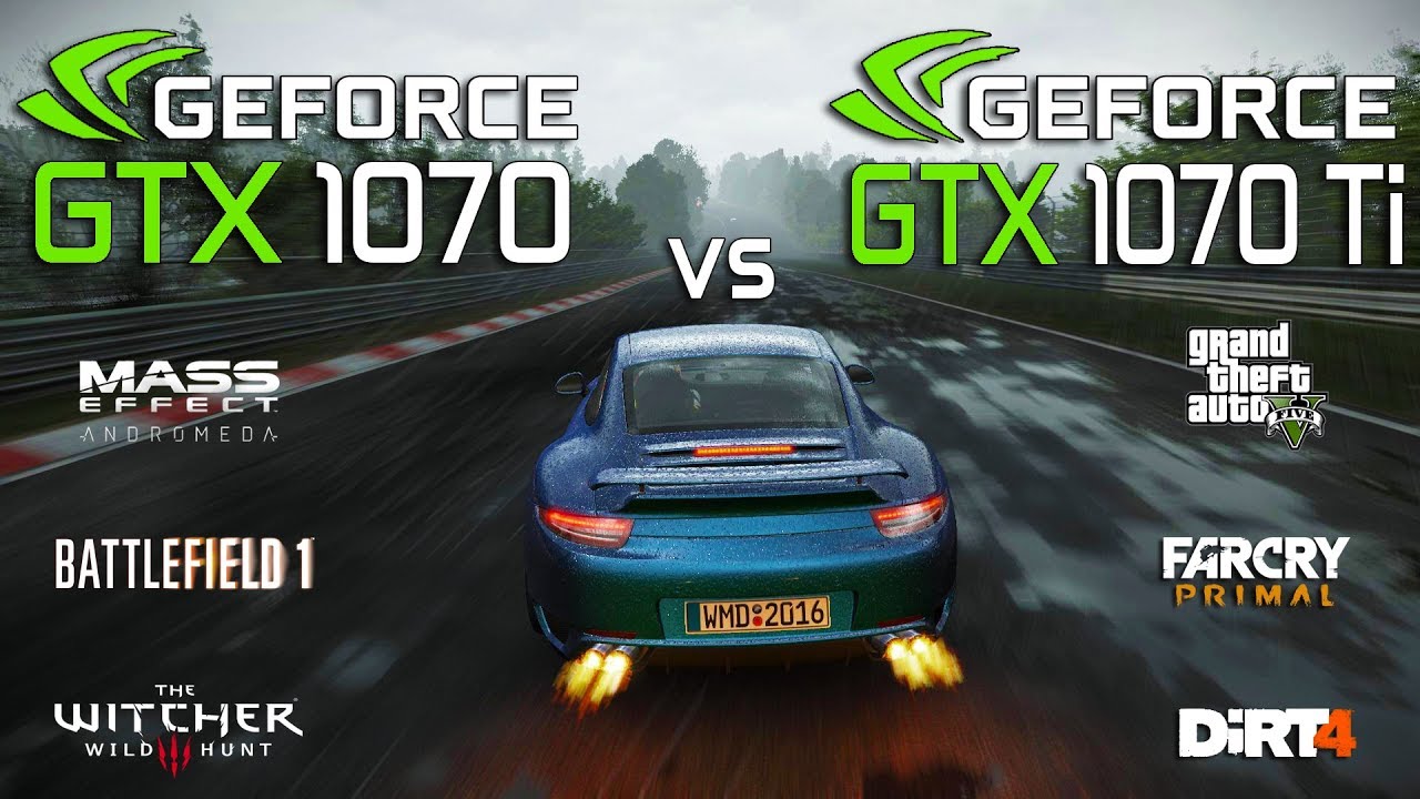GTX 1070 Ti vs GTX 1070 test in 7 games