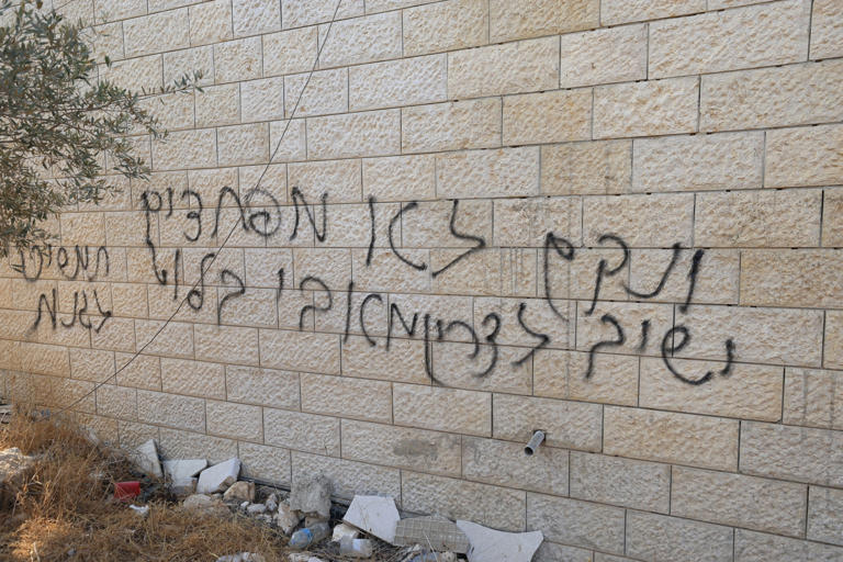 Israel-Gaza live updates: West Bank mosque torched by Israeli settlers