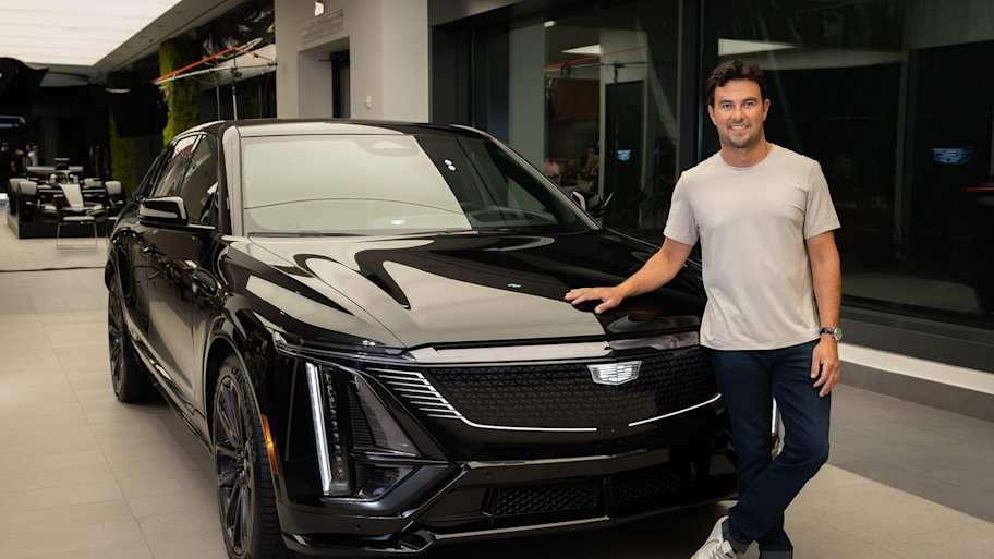 Sergio Perez Hits The Track In Blacked-Out Ferrari For First Cadillac ...